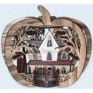 Pumpkin Haunted House - MDF Wood Kit
